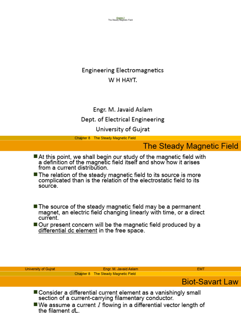 CH7a HAYT | PDF | Magnetic Field | Electric Field