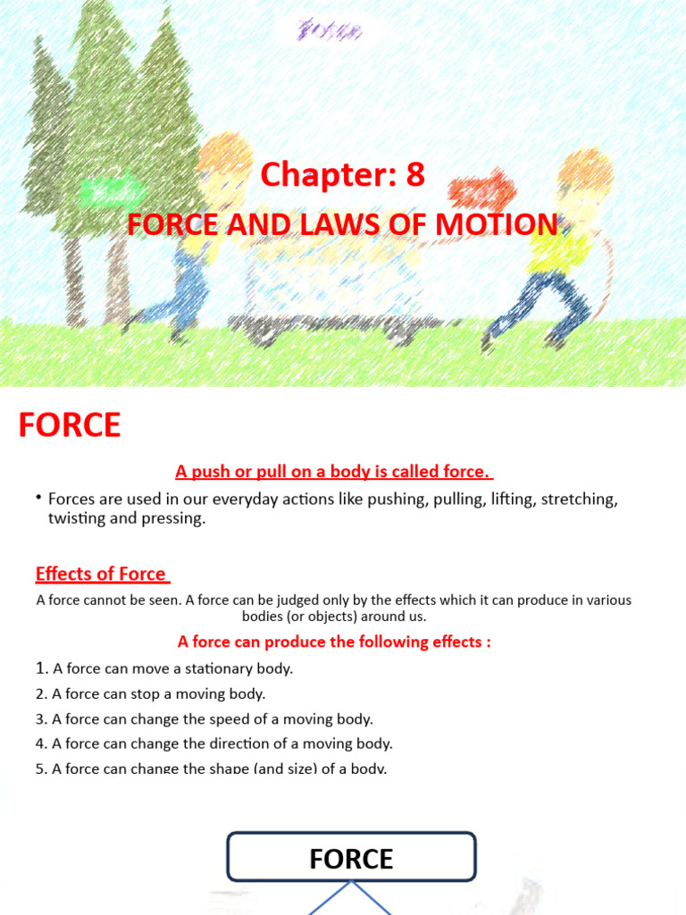 Chapter 2 Force and Laws of Motion | PDF | Inertia | Force