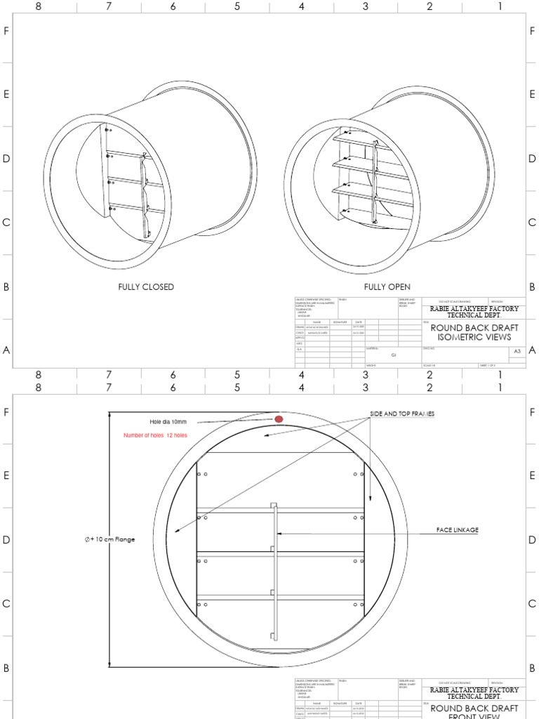 Back Draft Damper | PDF