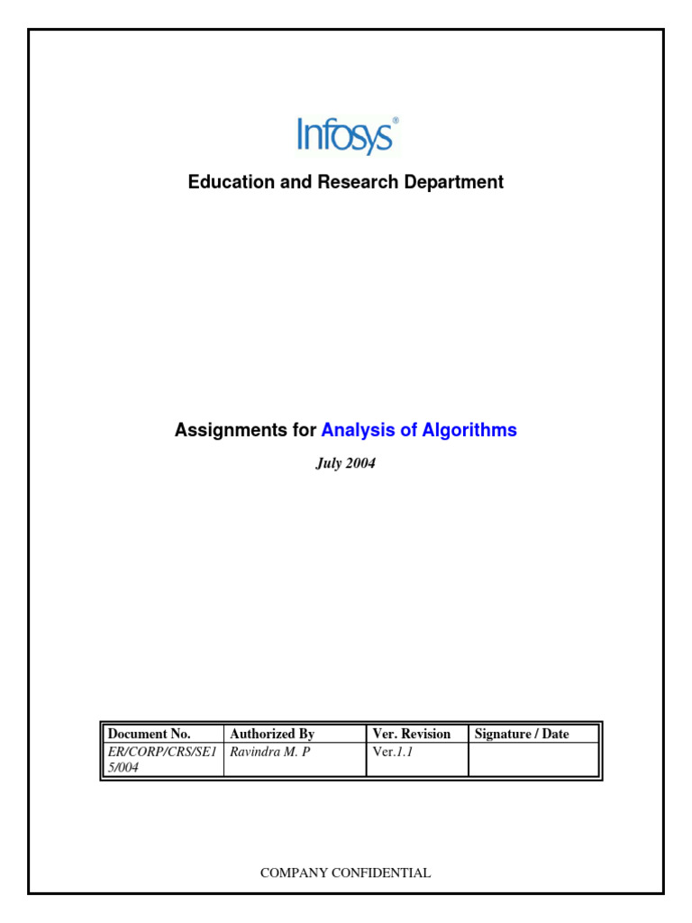 Assignments AOA SE15 | PDF | Algorithms | Computing