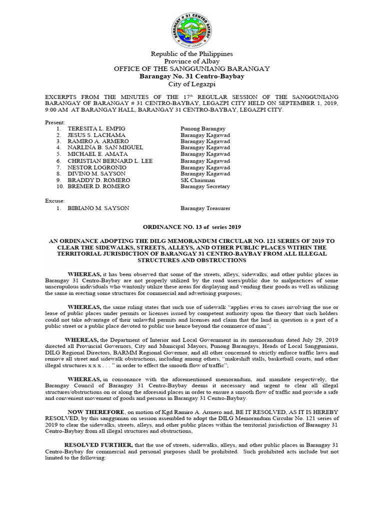 Barco Ordinance | PDF