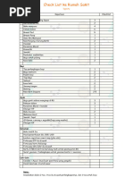 Checklist Perlengkapan Bayi Baru Lahir | PDF