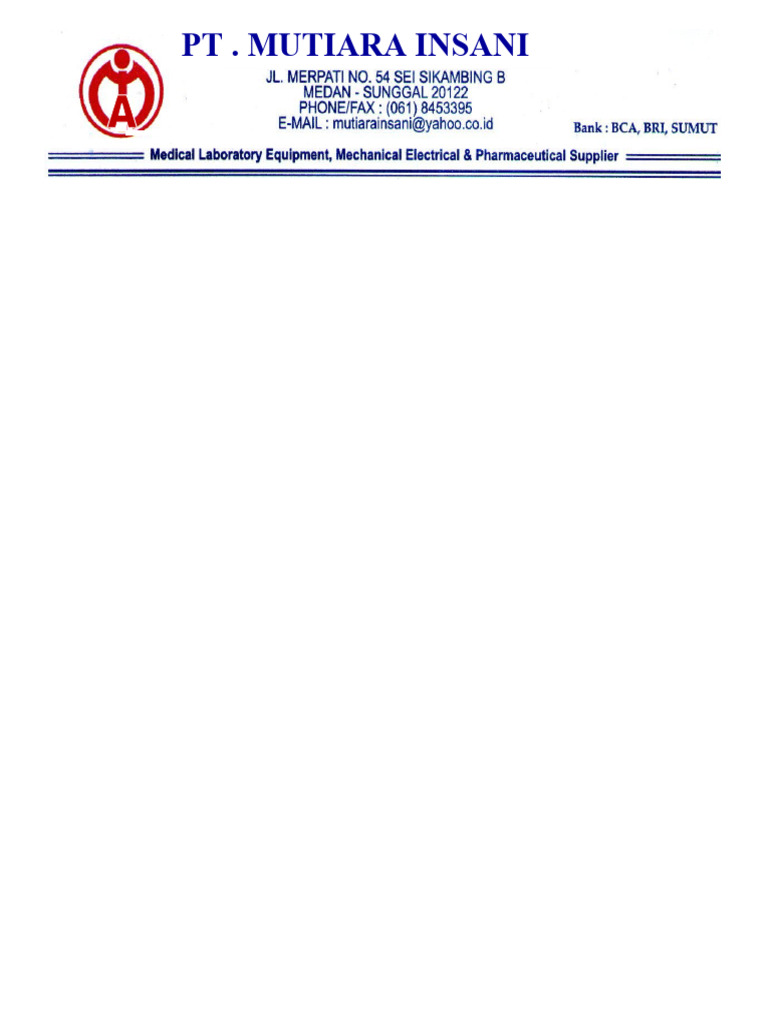 KOp Surat PT MUTIARA INSANI | PDF