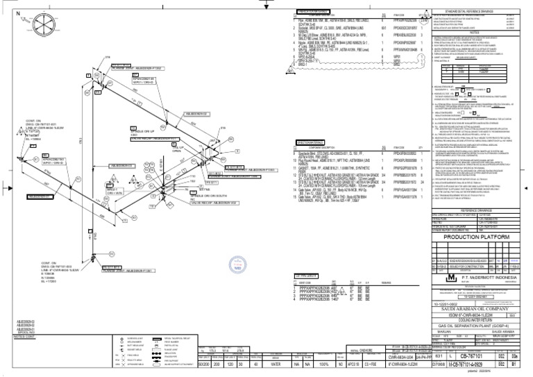 GOSP-4 Isometric Drawing Overview | PDF | Pipe (Fluid Conveyance ...