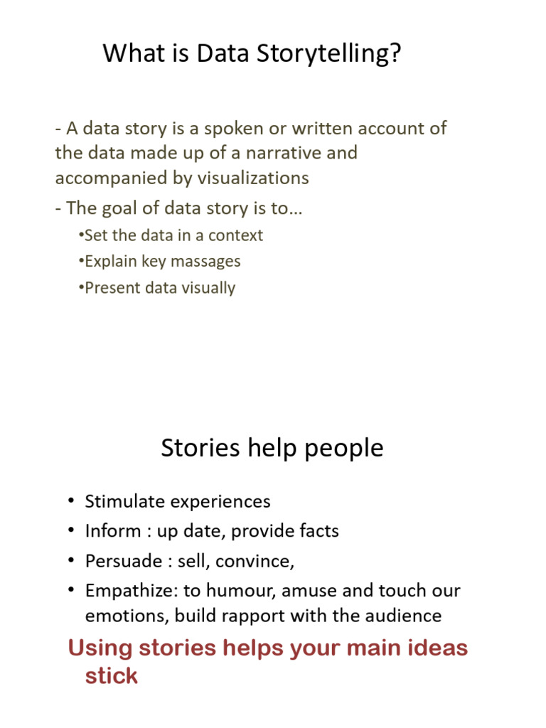 Data Storytelling - Course | PDF | Data | Cognition
