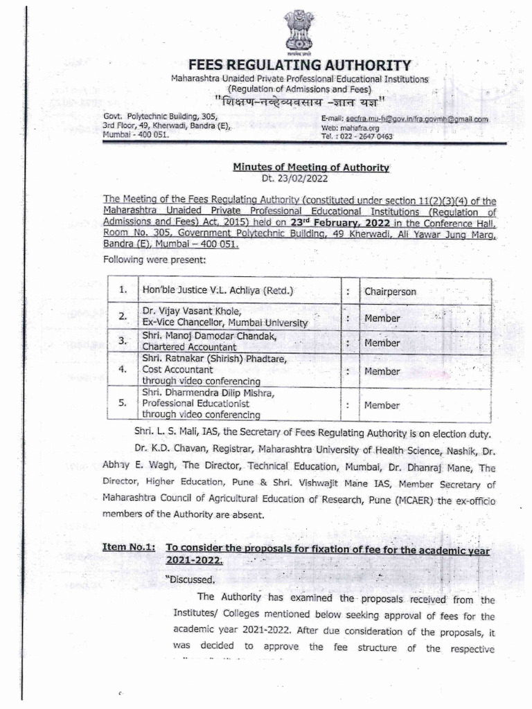 Fees Structure | PDF
