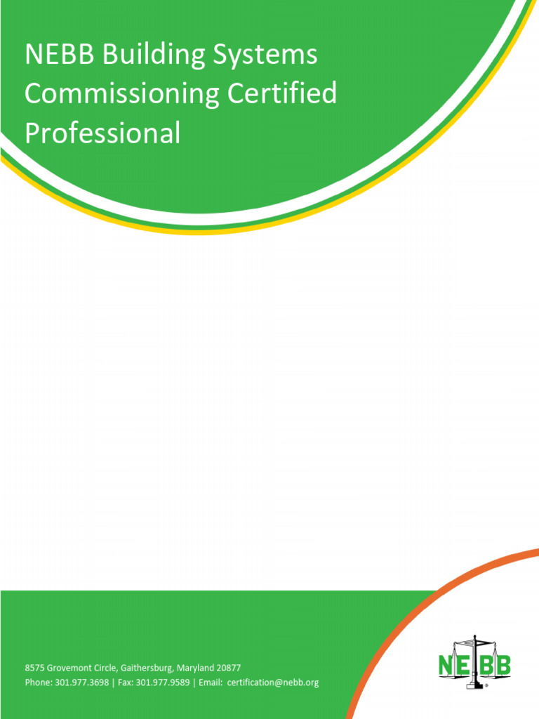 NEBB BSC CP Certification Guide | PDF | Certification | Qualifications