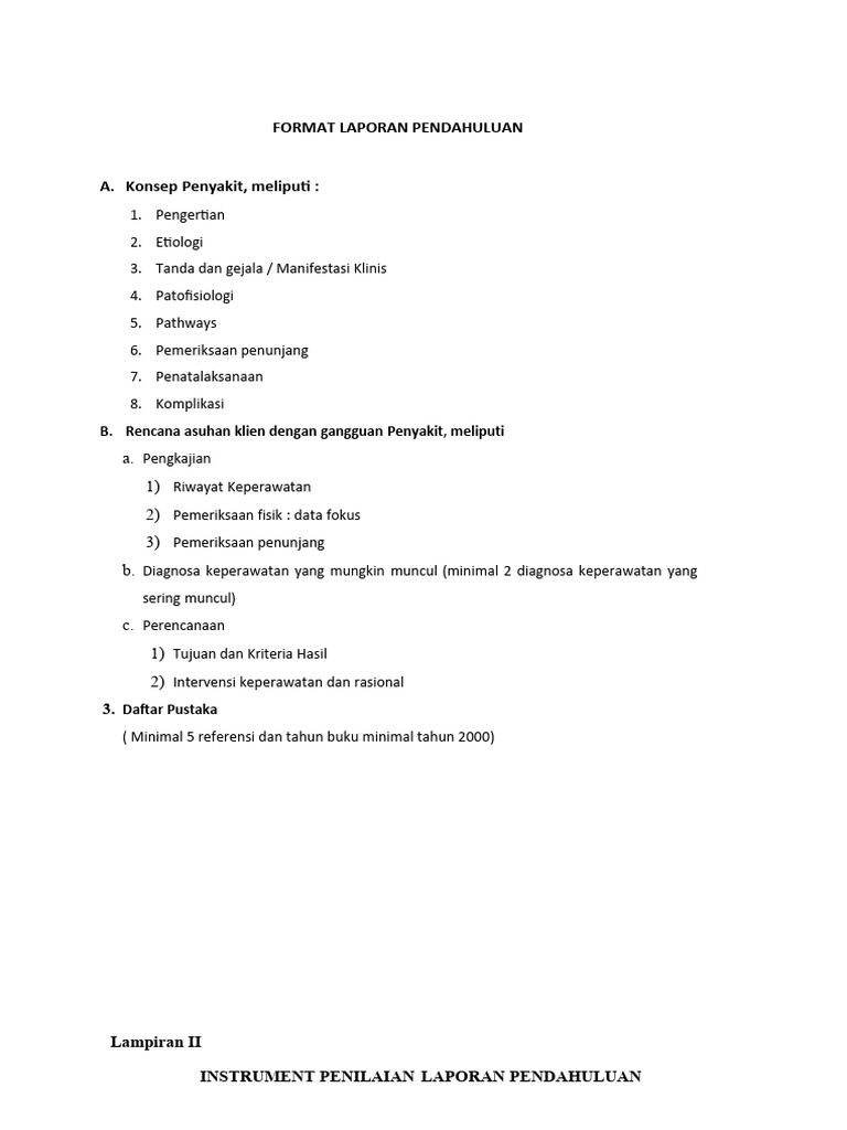 Revisi - Format Laporan Pendahuluan. Dan Form Askep Mdikal Bedahdocx | PDF