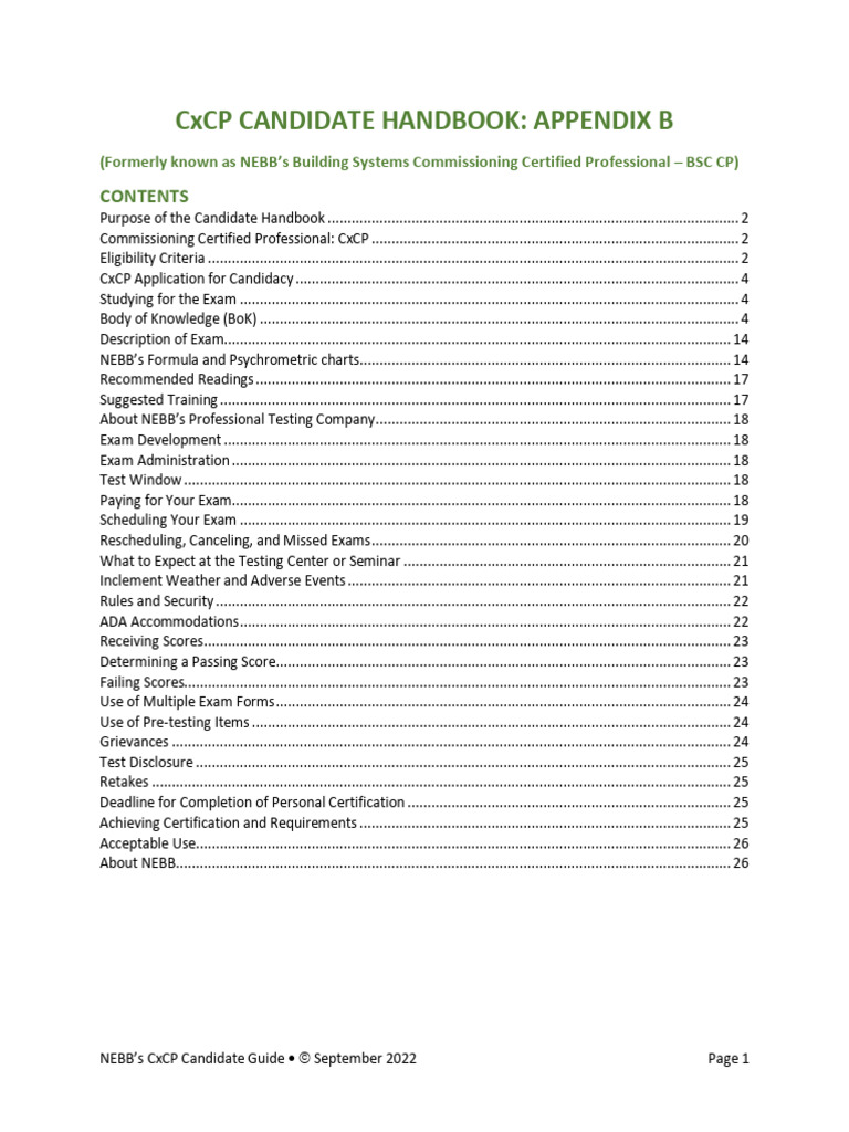 Appendix B - CxCP Candidate Handbook for SMT-Prometric | PDF | Duct ...