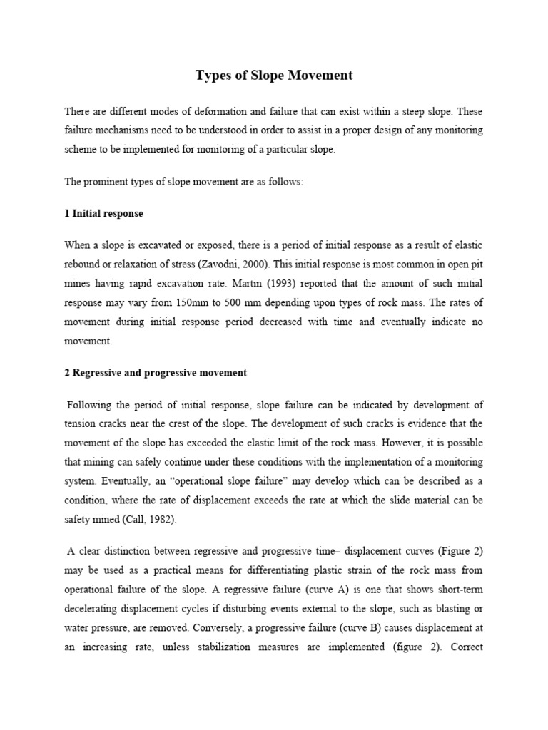 Understanding Slope Movement Types | PDF | Deformation (Engineering ...