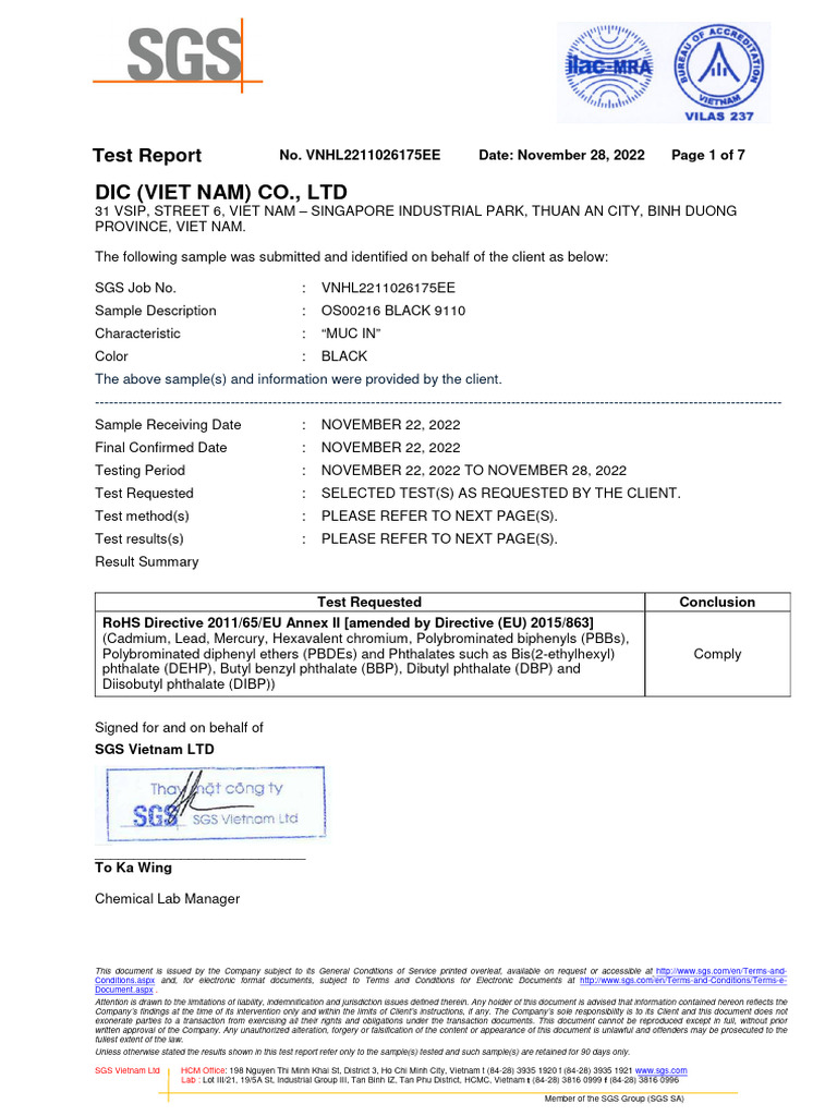 Rohs - Os 00216 Black (9110) | PDF | Nitric Acid | Forgery