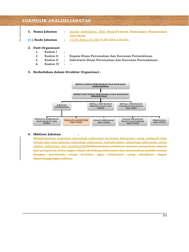 Anjab Pranata Komputer | PDF | Komputer