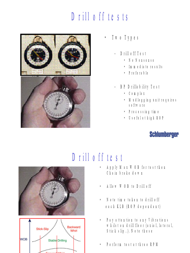 Drill Off Tests | PDF