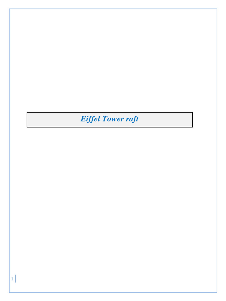Eiffel Tower raft | PDF