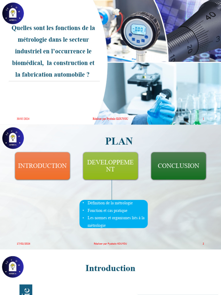 Fonction de La Métrologie | PDF | Métrologie