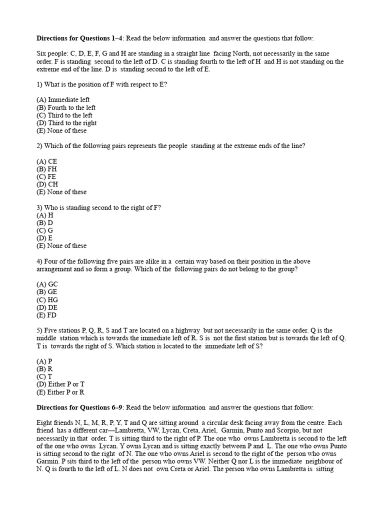 NMAT - GMAC - Analytical Reasoning | PDF | Matrix (Mathematics)