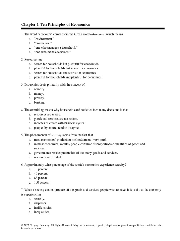 Ch01 Without | Download Free PDF | Economics | Inflation