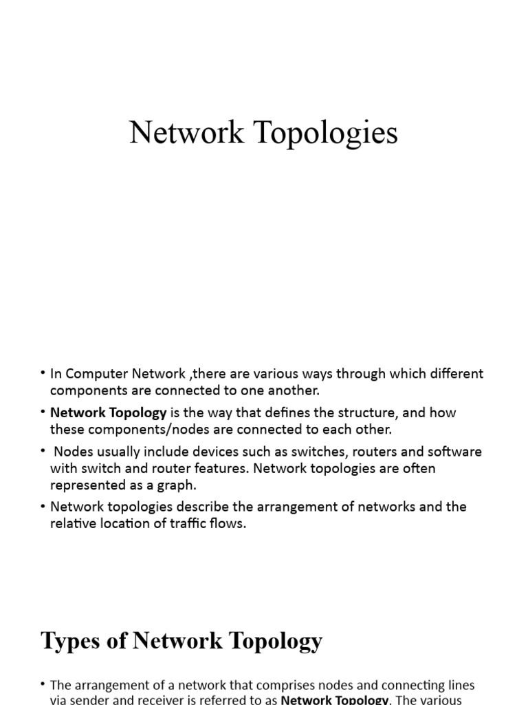 Network Topologies | PDF | Network Topology | Computer Network