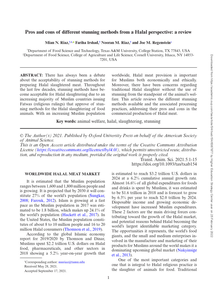 Pros and Cons of Stunning Methods | PDF | Animal Slaughter