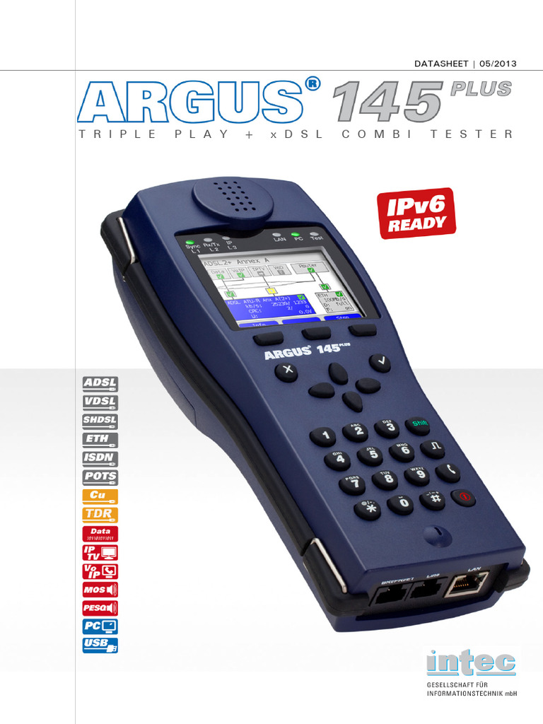 02 - ARGUS 145plus - Data Sheet - U - V - 05 - 2013 | PDF | Digital ...
