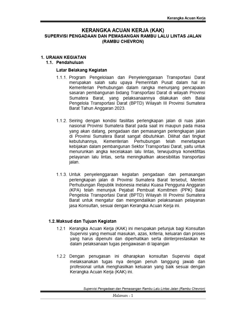 KAK Rambu Chevron | PDF