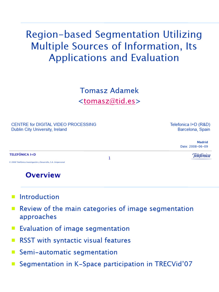 Region-Based Segmentation Utilizing Multiple Sources of Information | PDF | Image Segmentation ...