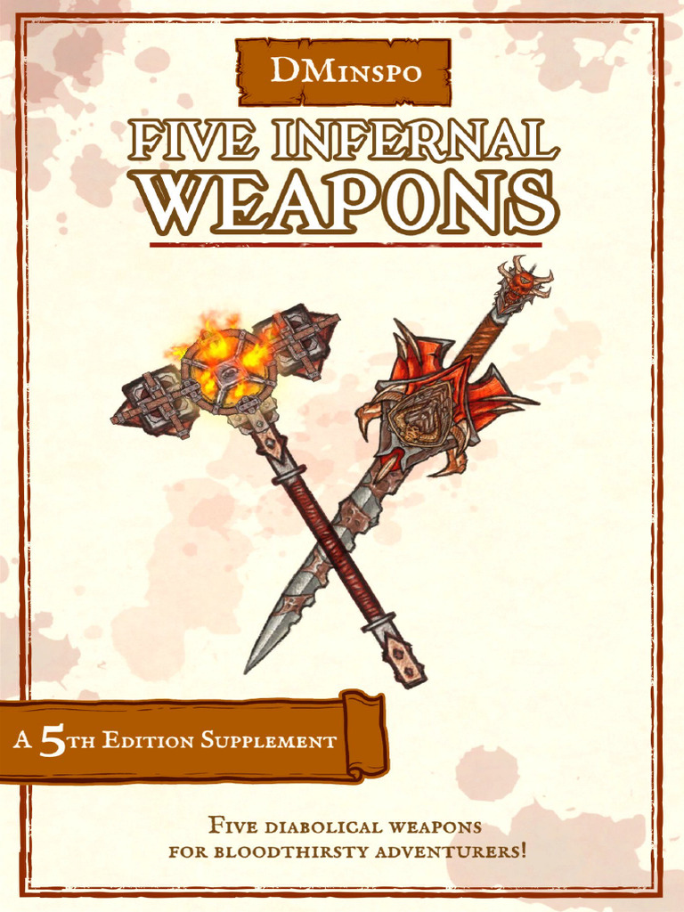 DMinspo - Five Infernal Weapons | PDF