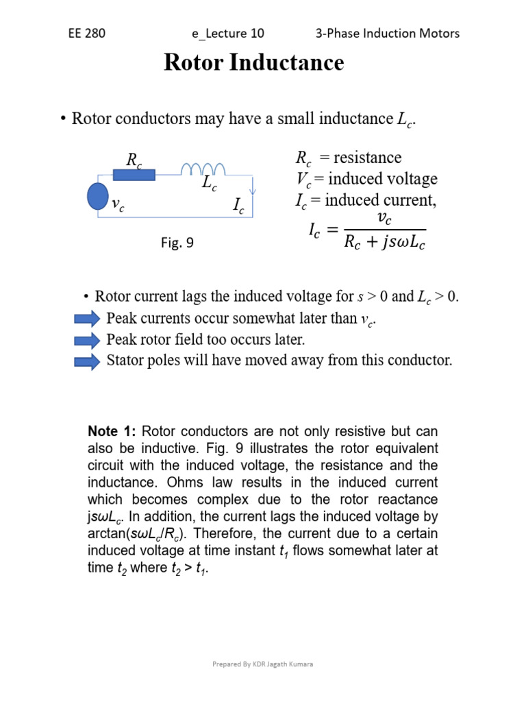 El - EE280 - Lect 10 | PDF | Inductance | Electrical Equipment