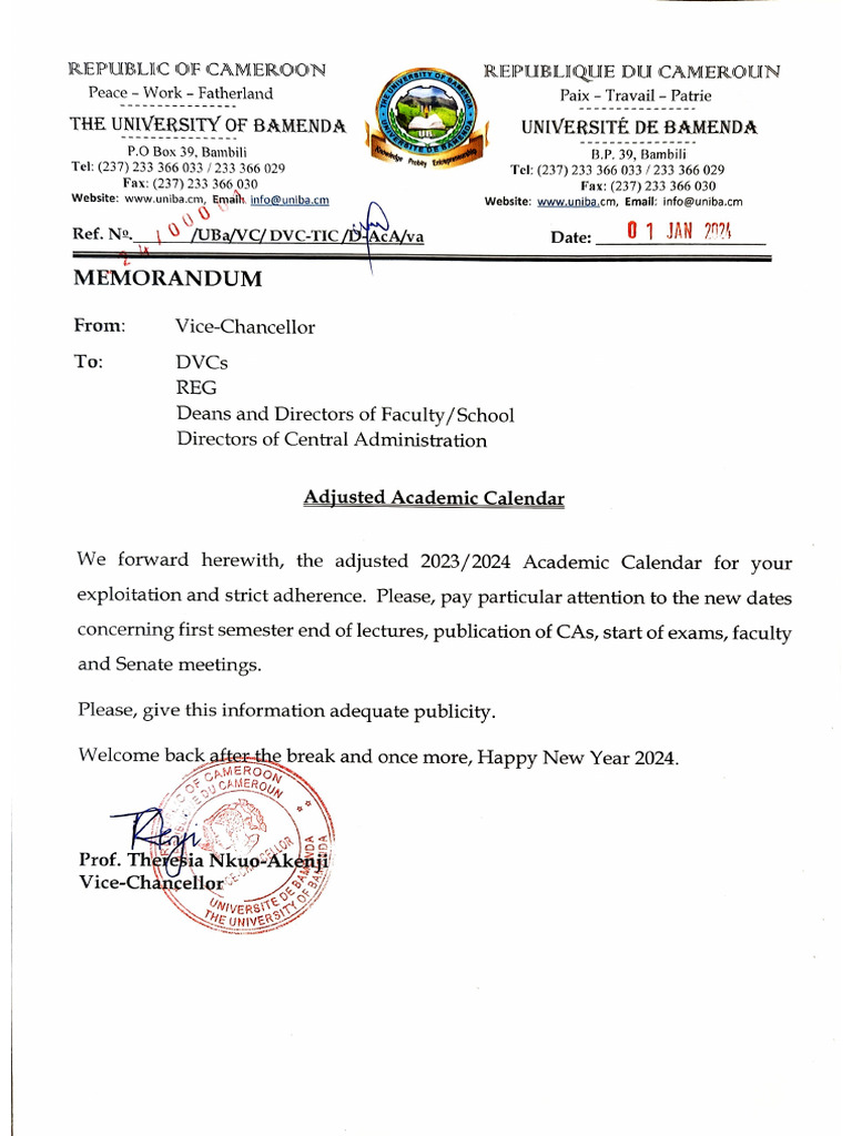 Adjusted Academic Calendar | PDF Adjusted Academic Calendar | PDF
