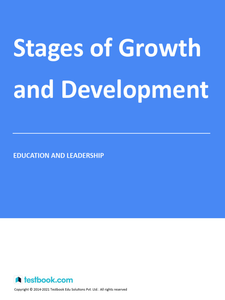 Domains & Stages of Development - Study Notes | PDF | Adolescence | Infants
