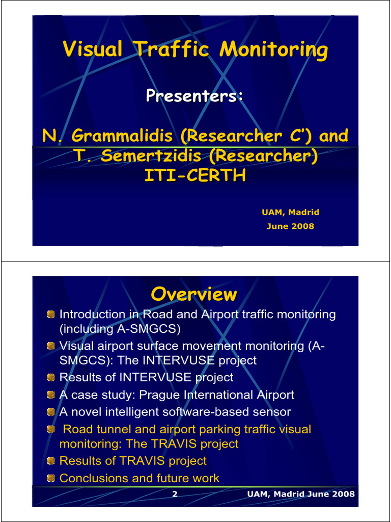 Visual Traffic Monitoring Systems Overview | PDF | Air Traffic Control ...