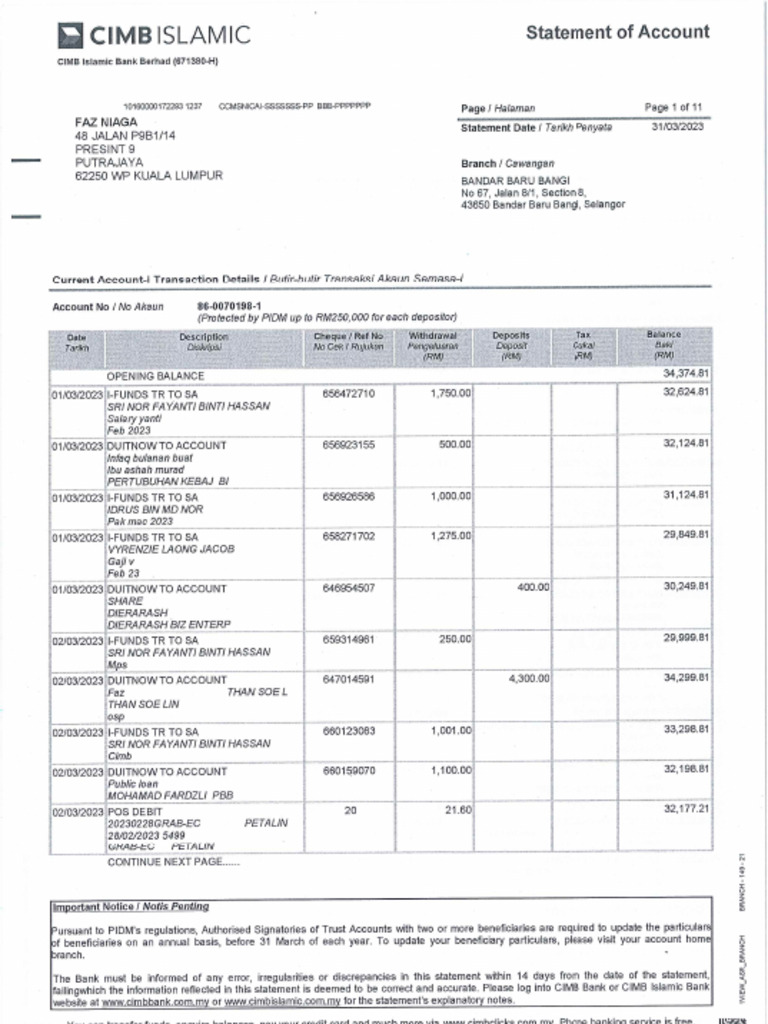 Cimb-March 2023 | PDF