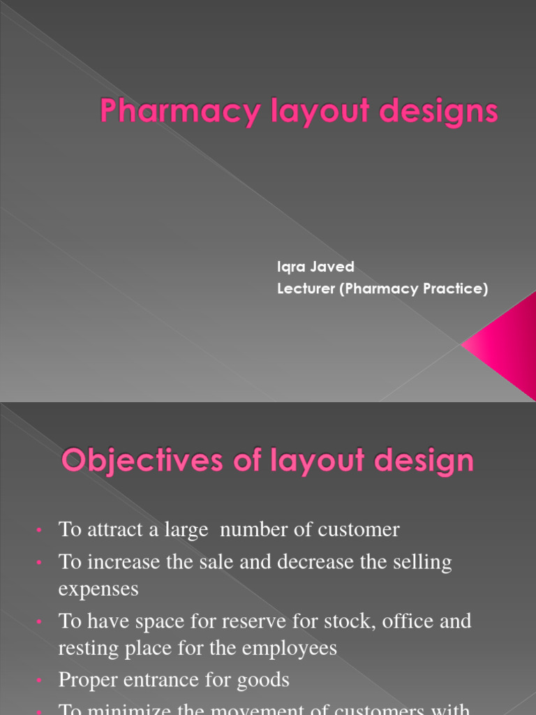 Pharmacy Layout Design Guide | PDF | Pharmacy | Prescription Drugs