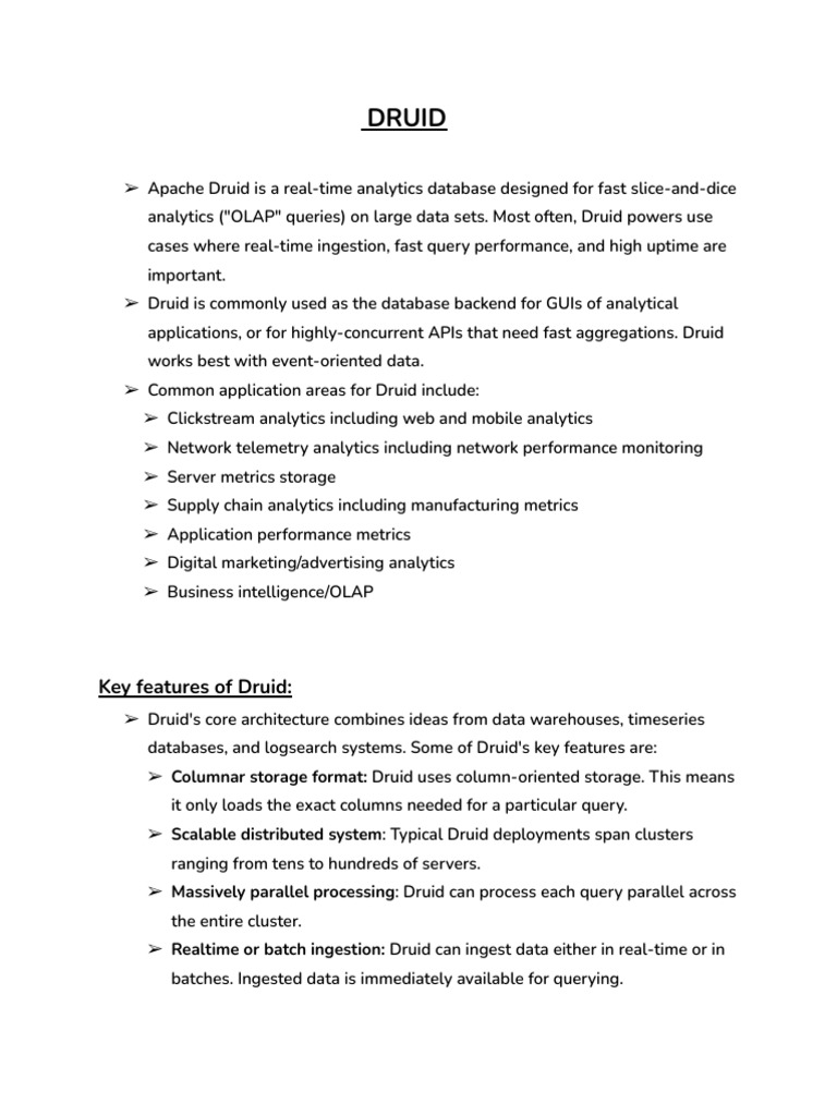DRUID | PDF | Database Index | Computer Data Storage