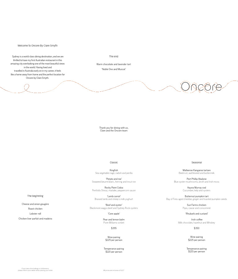 oncore-dinner-menu | Download Free PDF | Foods | Cuisine
