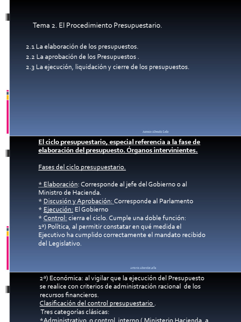 Tema 2 | PDF | Presupuesto | Pagos