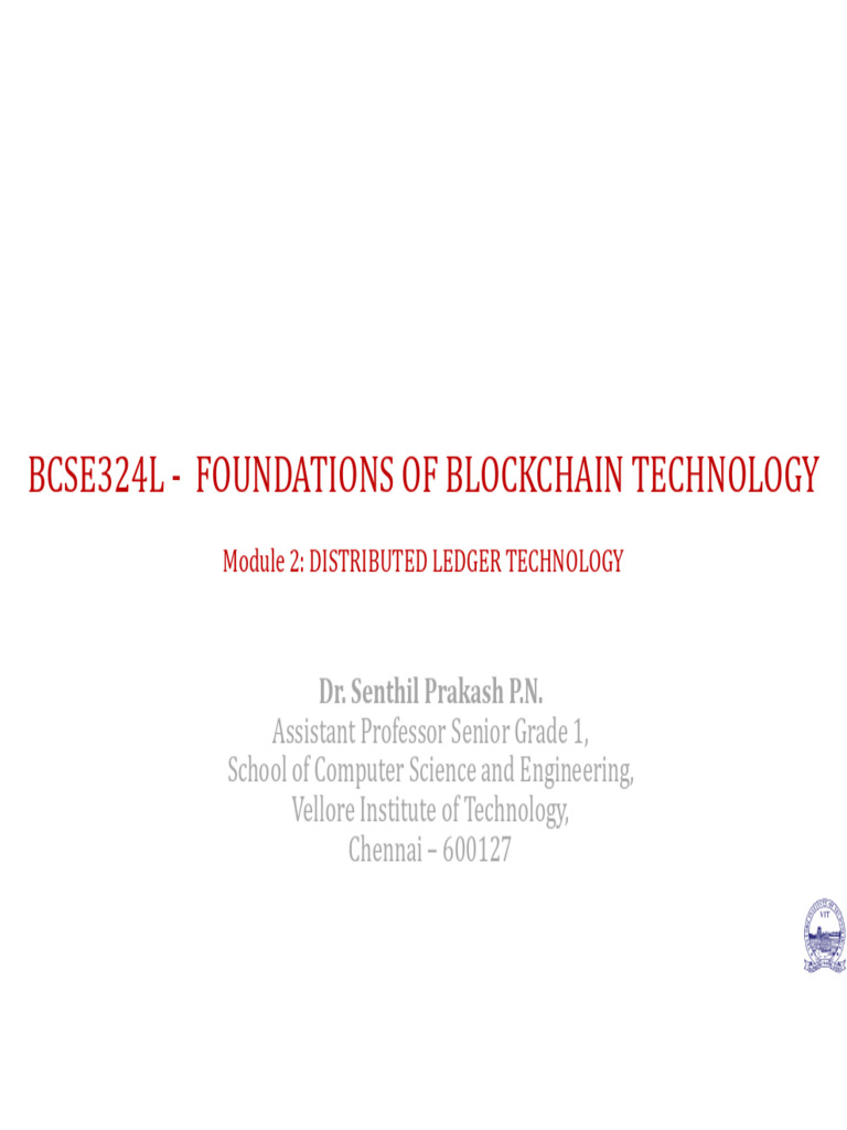 Module 2 - Distributed Ledger Technology | Download Free PDF | Peer To ...