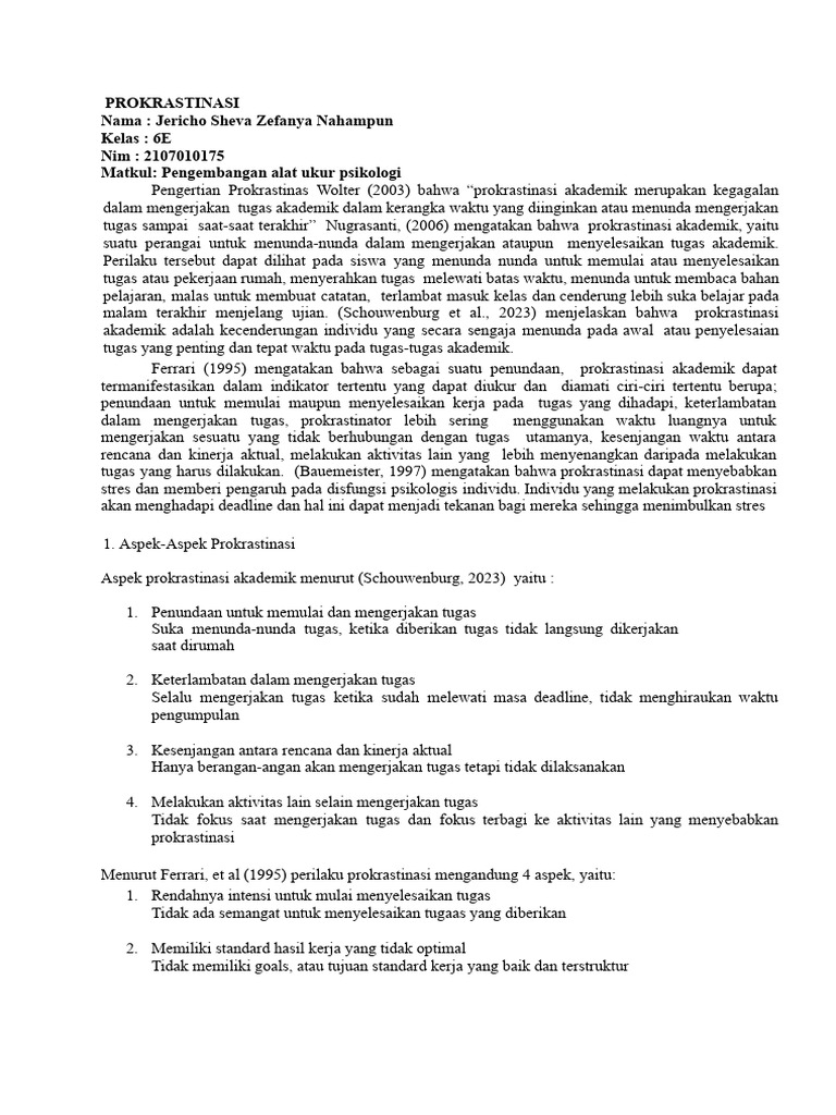 Jericho Sheva - Blueprint Skala Sikap Revisi 1 | PDF