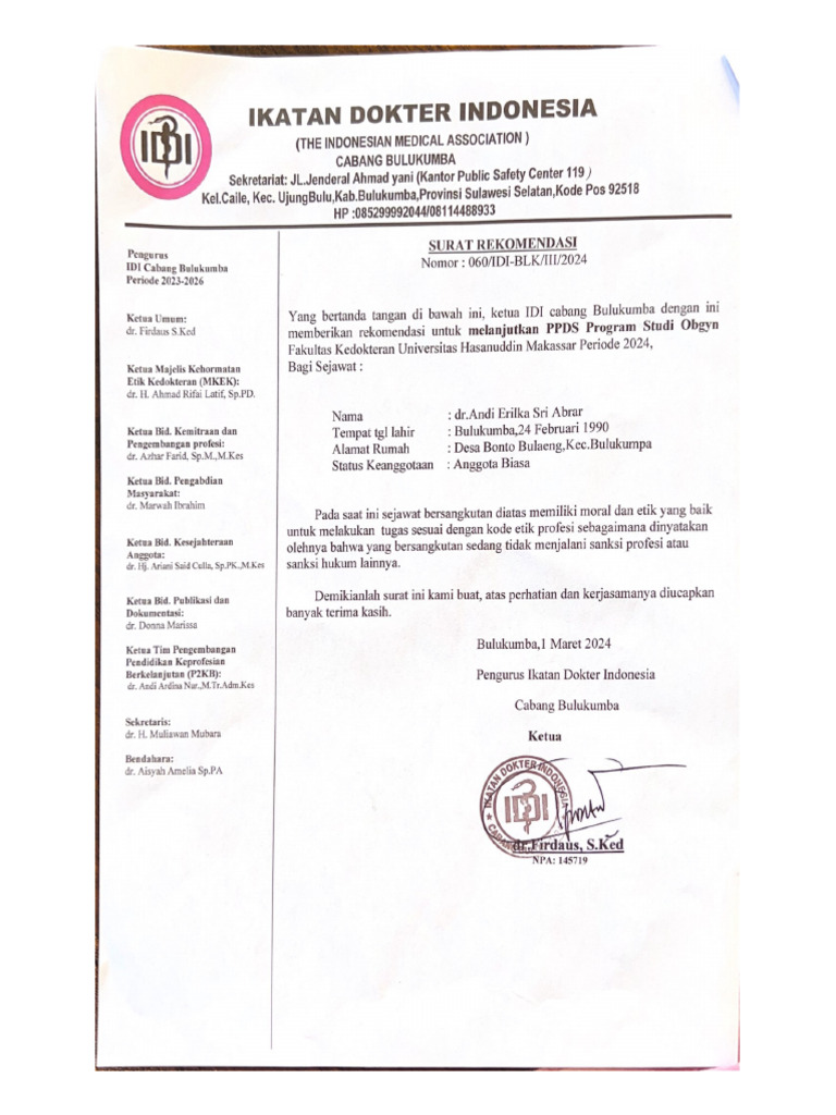 Rekomendasi Idi | PDF