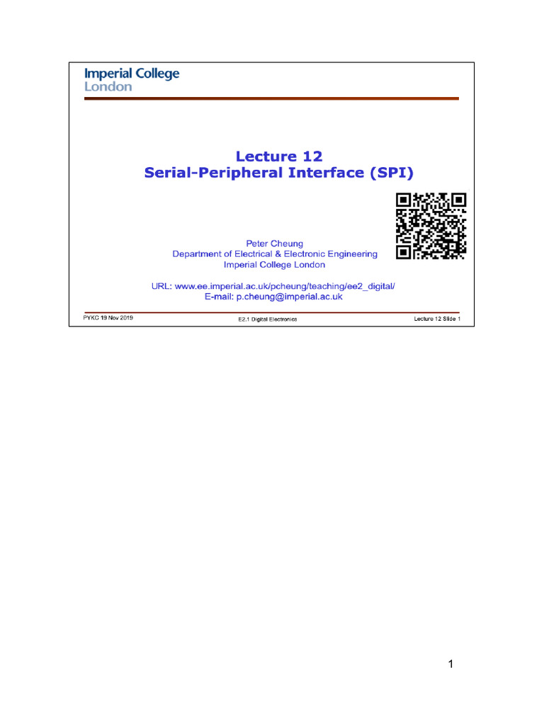 Lecture 12 - Serial Peripheral Interfacing | PDF | Digital To Analog ... Lecture 12 - Serial Peripheral Interfacing | PDF | Digital To Analog ...