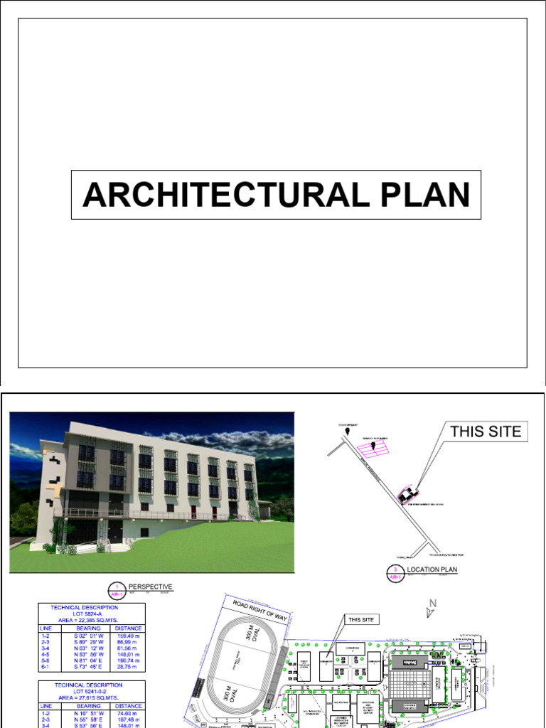 TECHNICAL PLANS for the Procurement of the Construction of Dormitory Building III Male ...