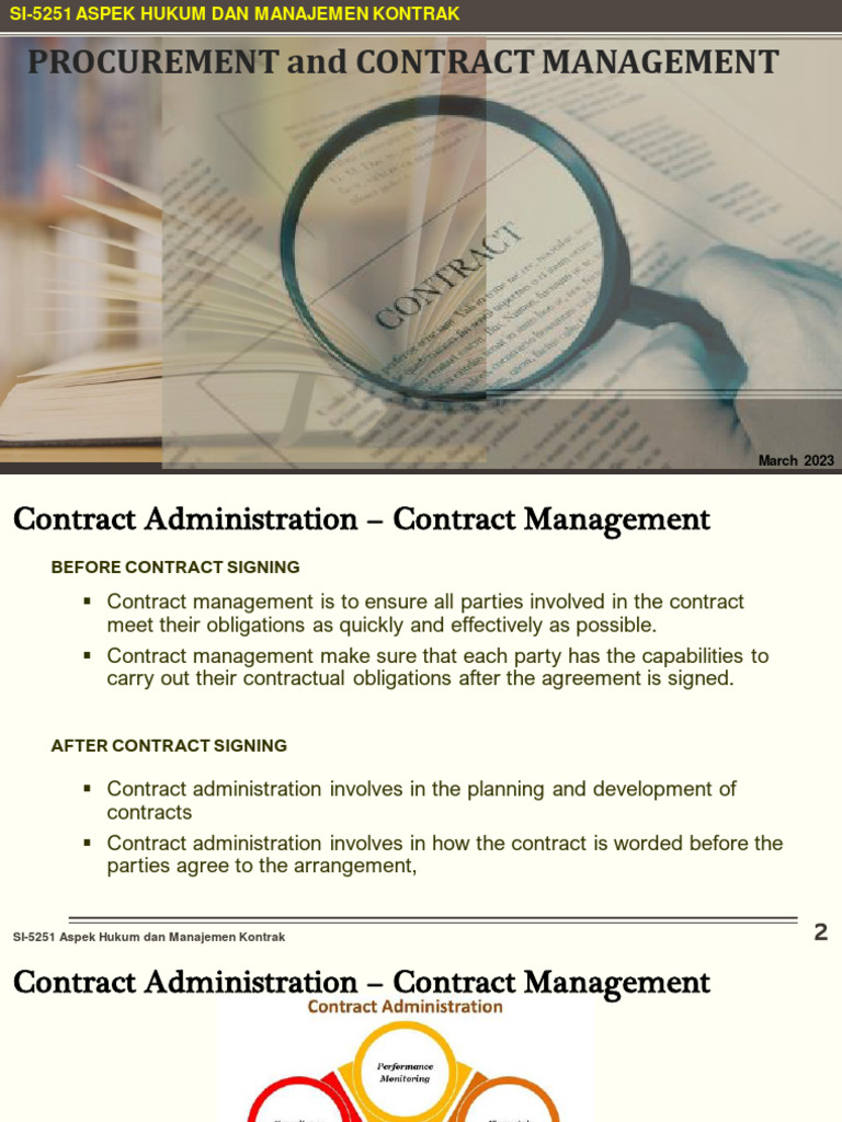 0 SI 5251 Procurement and Contract Management 2024 | PDF | Insurance | Surety