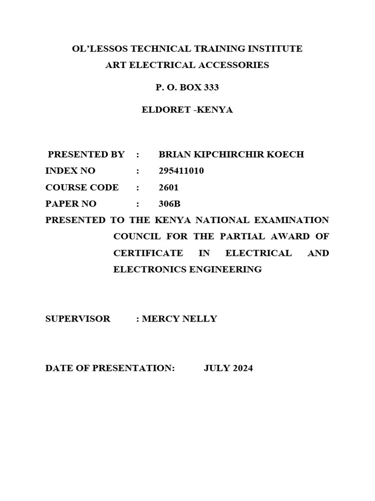 Brian Electrical Accessories Bplan 3 | PDF | Pricing | Sales