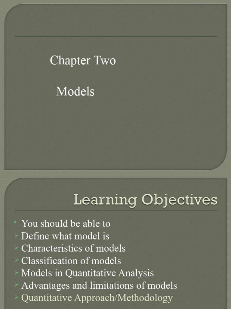 Ch 2 Models And Modeling Pdf Mathematical Optimization Variable Mathematics