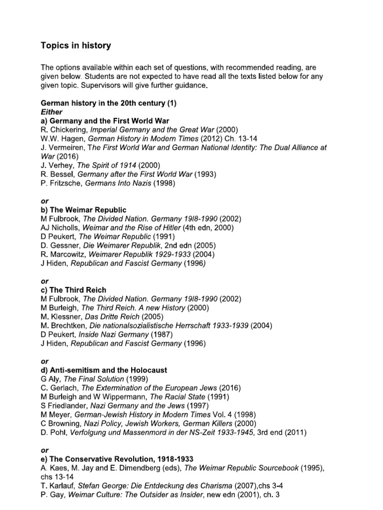 Book List Nazism | PDF