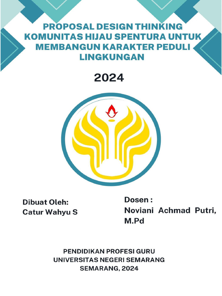 (UAS) - Proposal Desain Thinking - Catur Wahyu S | PDF