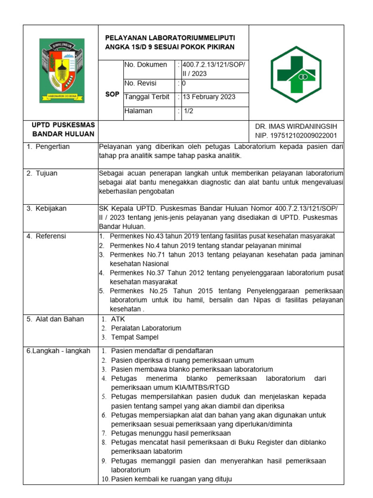 Sop Lab | PDF | Sains & Matematika