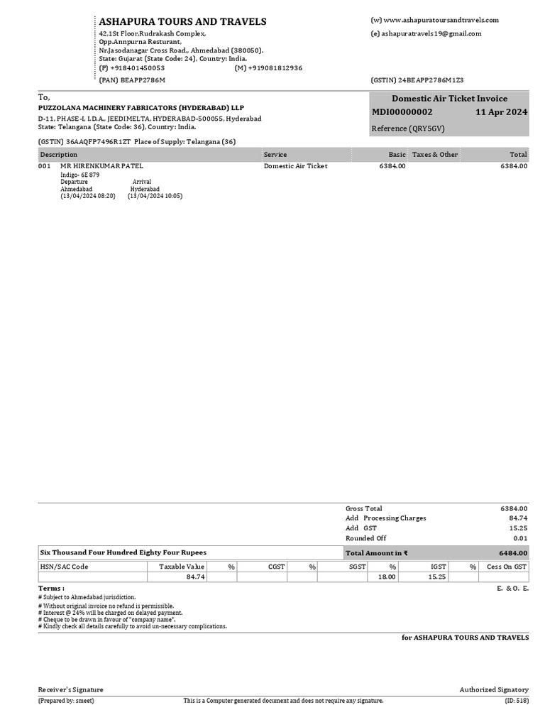 Miscellaneous Invoice (MDI00000002) | PDF | Public Finance | Taxation