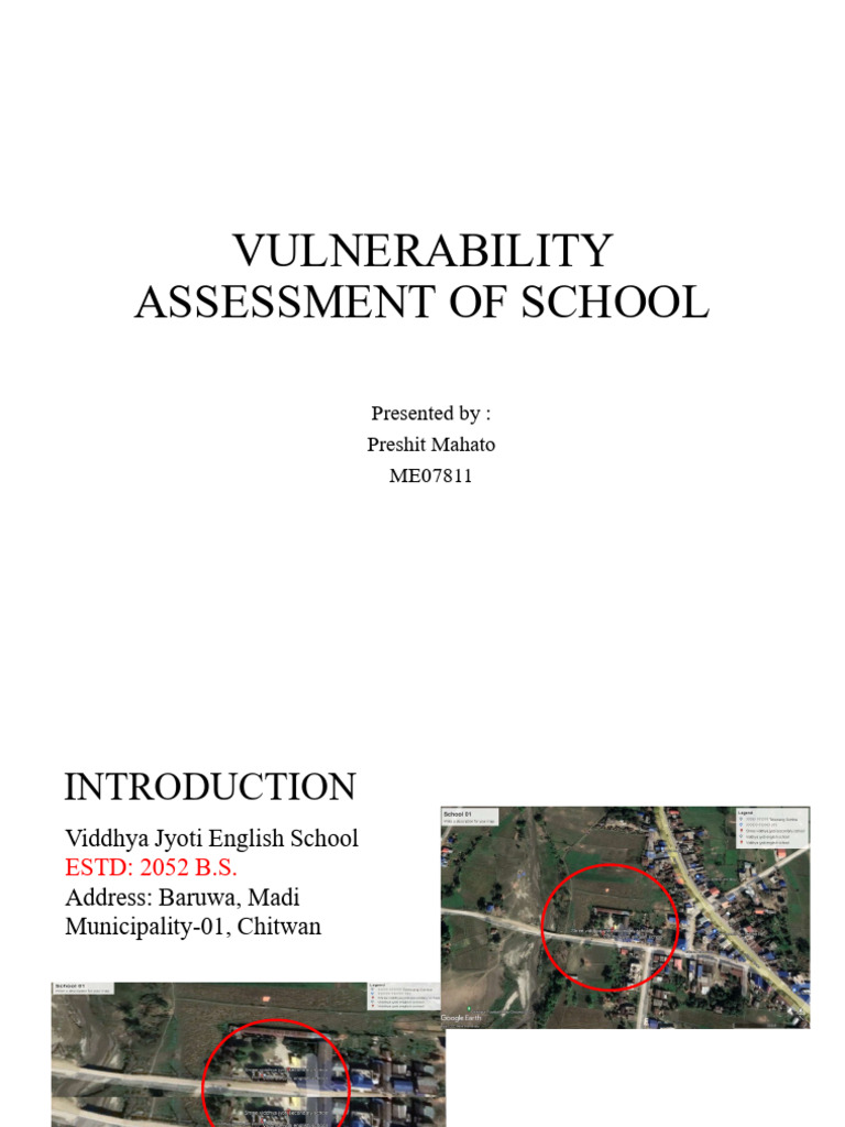 Vulnerability Assessment of School - Meq07811 - Preshit Mahato | PDF