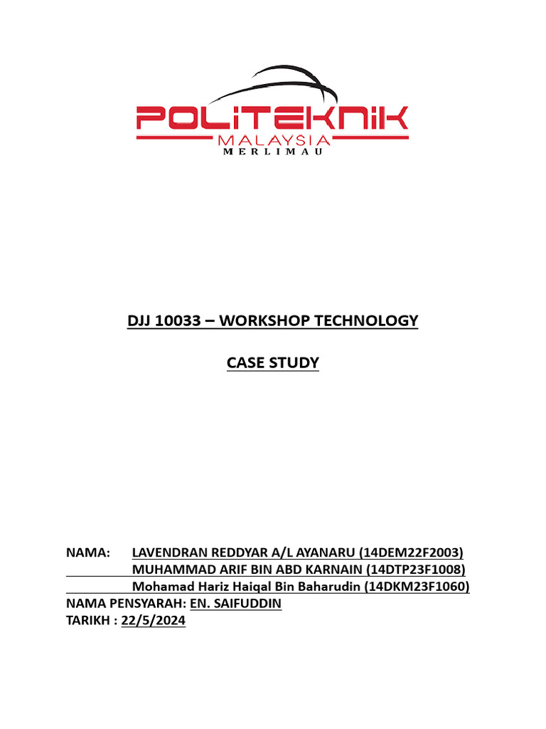 Workshop Case Study 2024 | PDF
